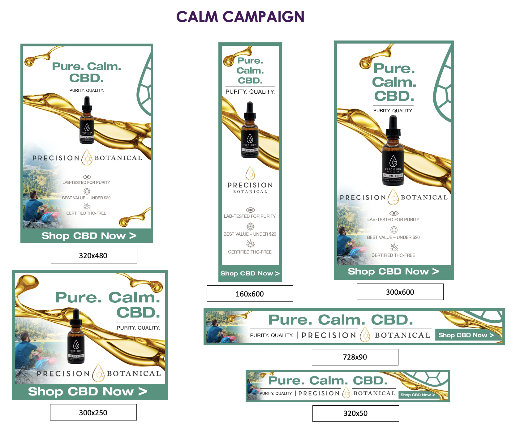 Precision Botanical Digital Banner Campaign – Sage Advertising